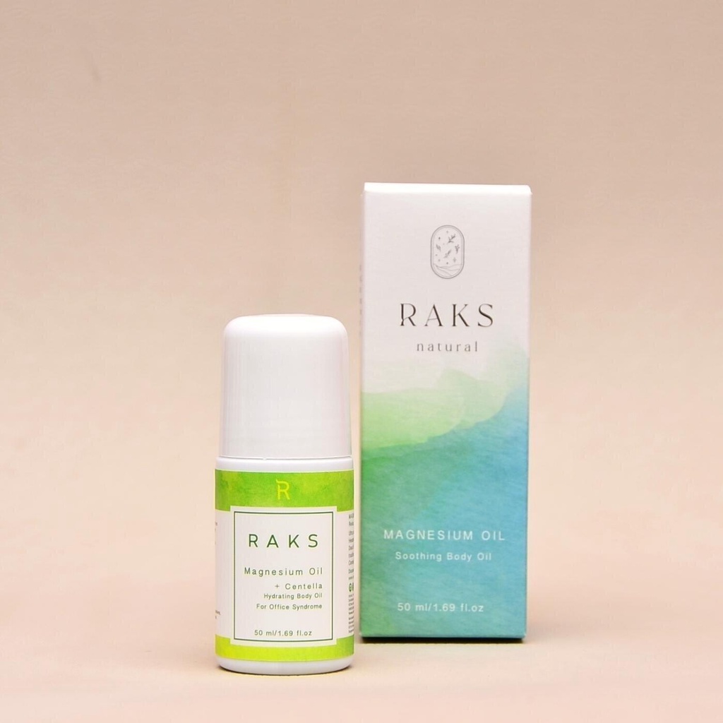 Raks Natural Magnesium Oil Roll On Relax & Reset 50ml น้ำมัน นวดสปา นวดตัว จากธรรมชาติ รูปแบบ ...