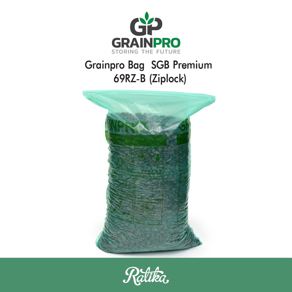 Ratika | SMEถุงเก็บเมล็ดกาแฟสาร ถุงเกรนโปร แบบซิปล็อค Grainpro Bag SGB Premium 69RZ-B (Ziplock ...