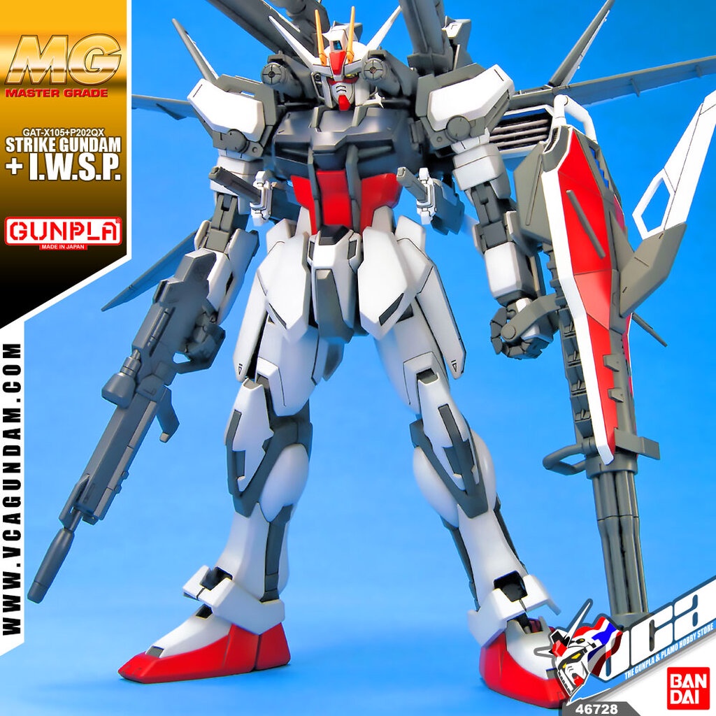 ⭐️ BANDAI GUNPLA MASTER GRADE MG 1/100 STRIKE GUNDAM + I.W.S.P. IWSP ประกอบ หุ่นยนต์ โมเดล กัน ...