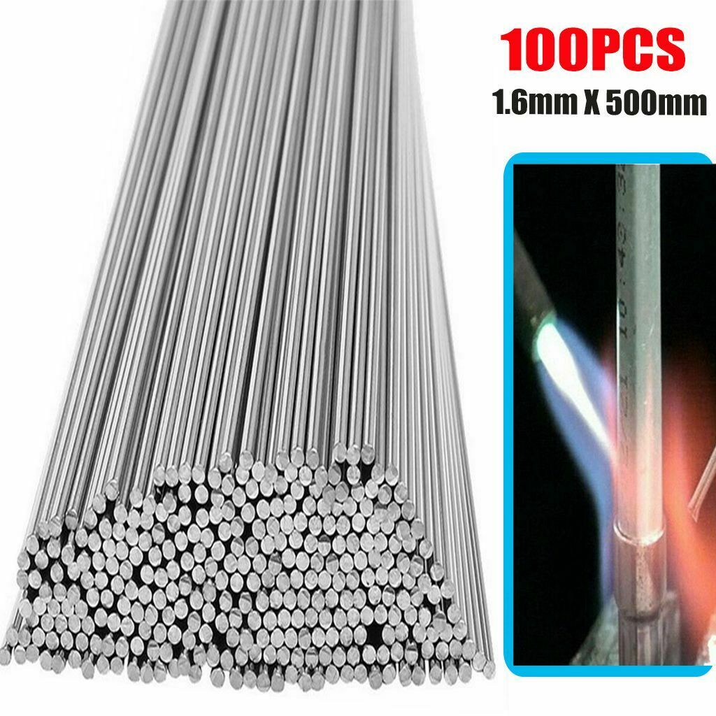 100pcs Solution Welding Flux-Cored Rods Aluminum Wire Brazing Rod 1.6MM ...