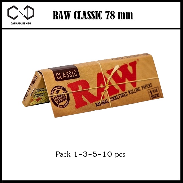 RAW Classic 1¼ size แพ็ค 1 / 3 / 5 | Shopee Thailand