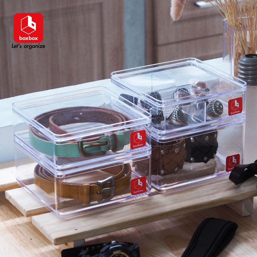 boxbox ขนาด ก13.5 x ย 13.5 ซม. รุ่น BB01081 / 01161 / 01164 / 01171 กล่องพลาสติกใสอเนกประสงค์ ...