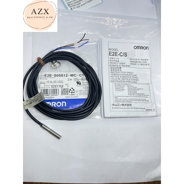พร้อมส่ง! E2E-S05S12-WC-C1 Inductive Barrel-Style ในไทย Proximity Sensor, NPN 1.2 mm Detection ...