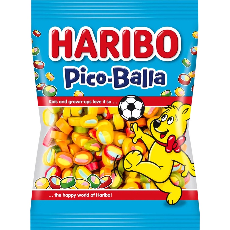 Pico-Balla 175g - Haribo ลูกอมกัมมี่เคี้ยวหนึบสีสันสดใส รูปทรงเส้นบิด ...