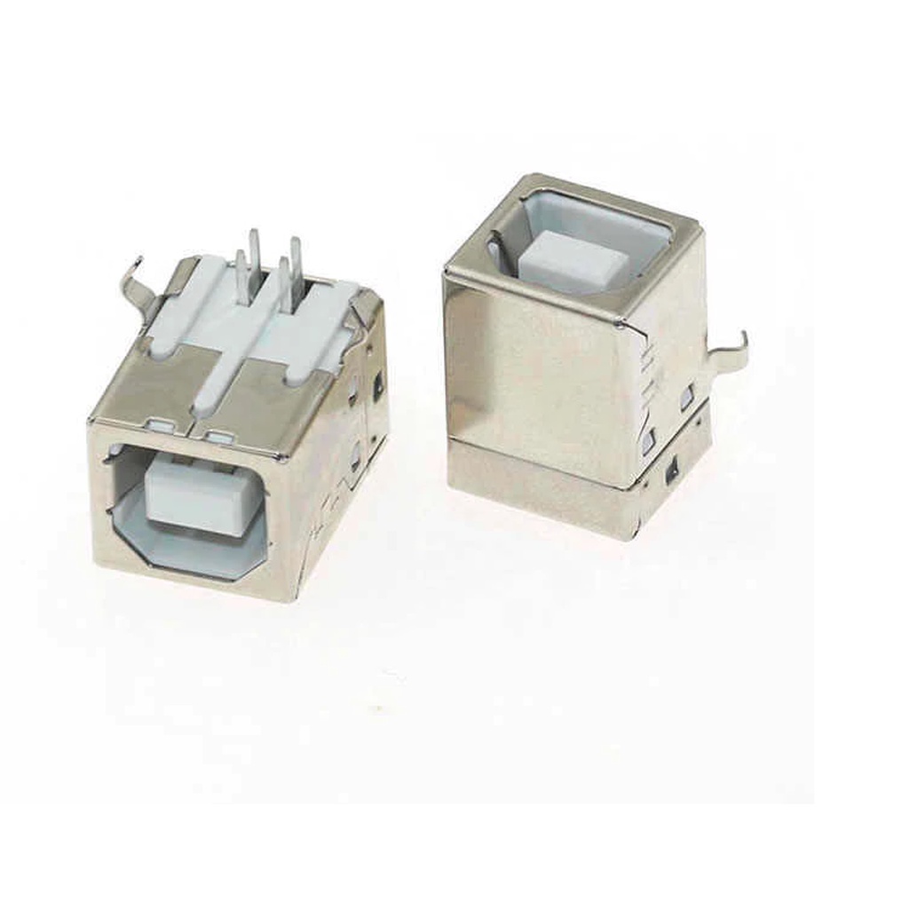 USB square socket USB-B female 90 degree curved | Shopee Thailand