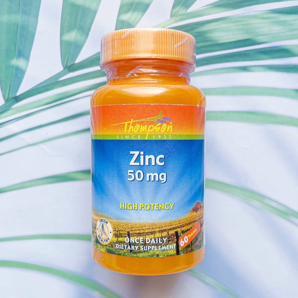 ซิงค์ Zinc 50 mg 60 Tablets (Thompson®) สังกะสี | Shopee Thailand