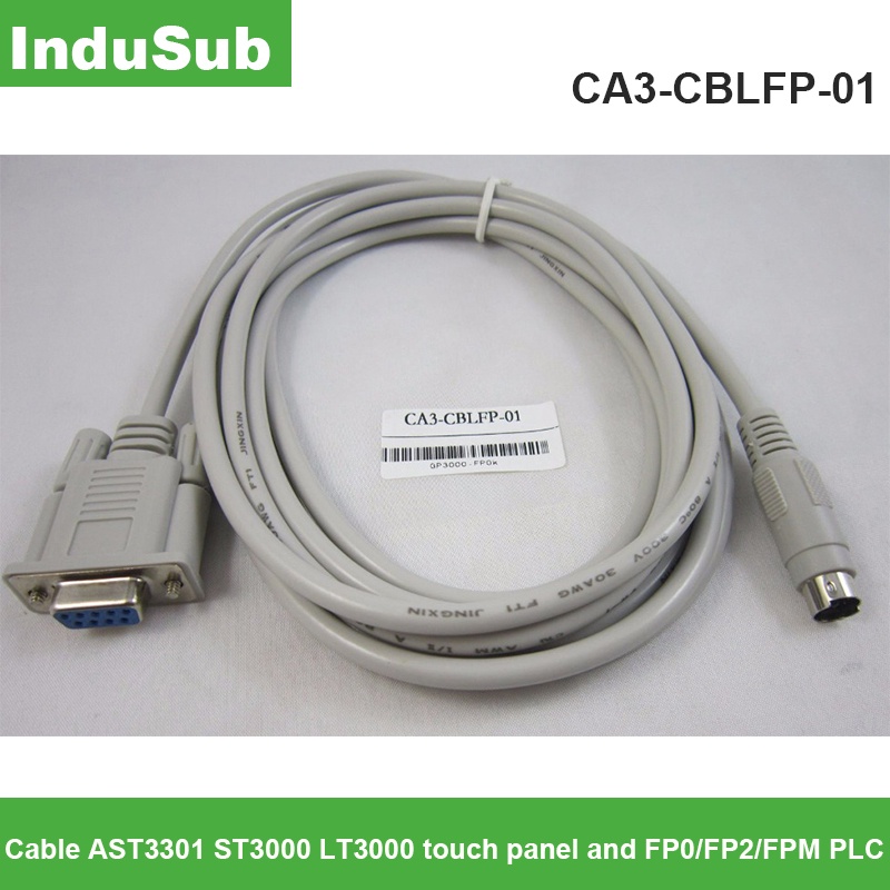 YY CA3-CBLFP-01 สาย PLC อิเล็กทรอนิกส์ AST3301,ST3000,LT3000 แผงสัมผัส HMI FP0/FP2/FPM การเขียน ...
