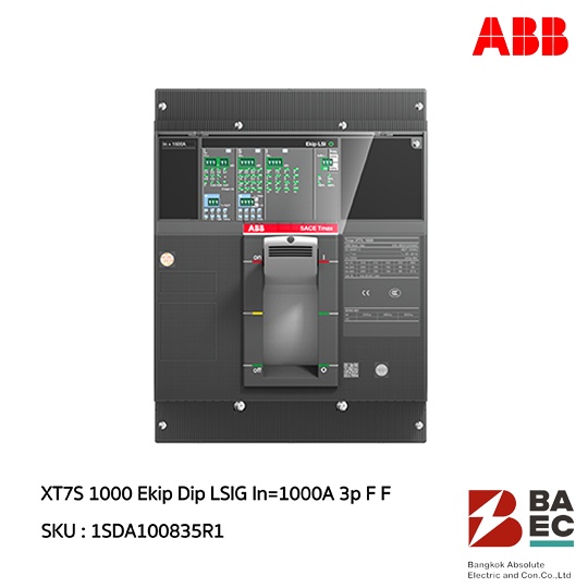 ABB เบรกเกอร์ XT7S 1000 Ekip Dip LSIG In=1000 3P 50KA | Shopee Thailand