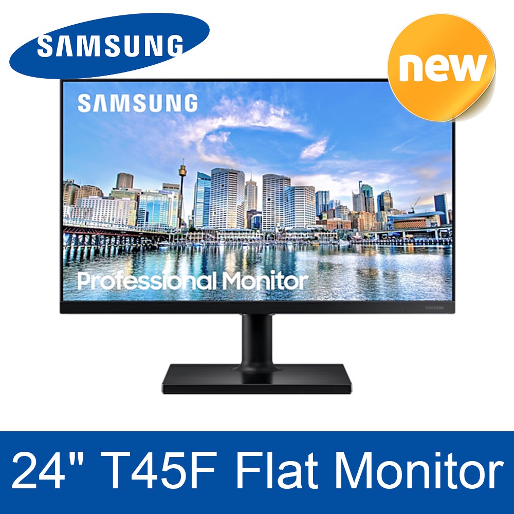 SAMSUNG LF24T450F 24inch Flat Monitor 75Hz Pivot LED Blue Light ...
