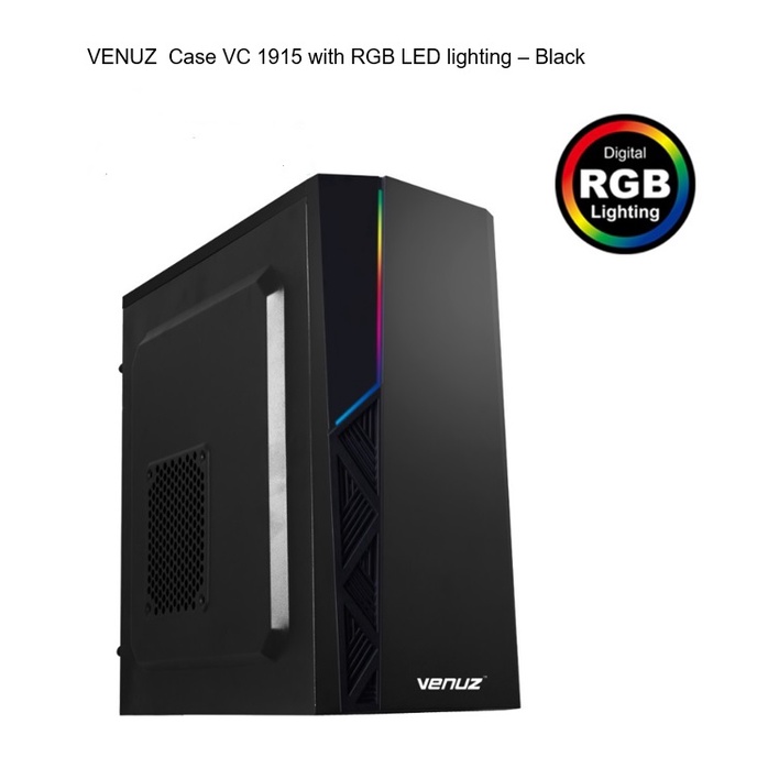 Case VENUZ ATX VC1915 พร้อมไฟ RGB (by Pansonics) | Shopee Thailand