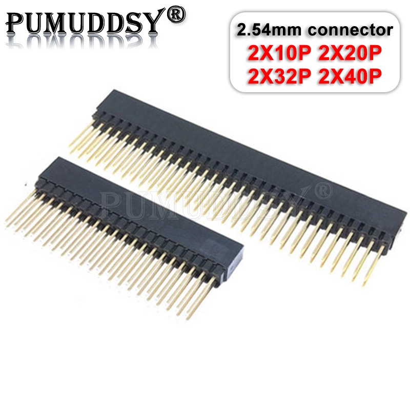 หัวเชื่อมต่อ แถวคู่ 2x20P PC104 2x10P 16P 20P 25P 32P 40 Pin 2.54 มม. สําหรับ Raspberry Pi 2 ...