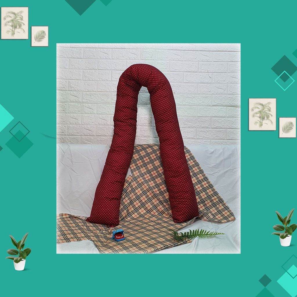 หมอนยาว ชุด 2 หมอนไส้เดือน หมอนกั้นกันตก ขนาด 20x200 ซม | Shopee Thailand