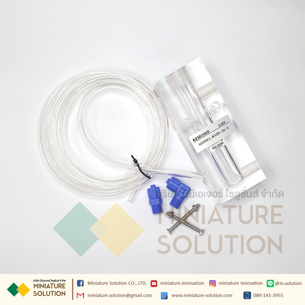 DO sensor Flow Cell ตัวยึดเซนเซอร์ สำหรับให้น้ำไหลผ่าน สำหรับเซนเซอร์ 1 ...