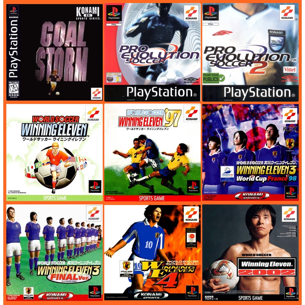 Winning Eleven Pro Evolution Goal Storm วินนิ่ง แผ่นเกม PS1 PS2 ...