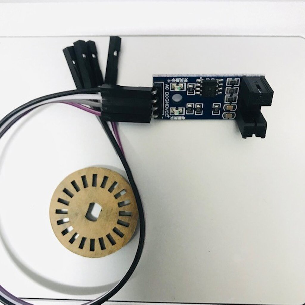 ชุดเซนเซอร์ตรวจจับรหัสล้อวัดระยะทางนับรอบความเร็วมอเตอร์ พร้อมจาน ...