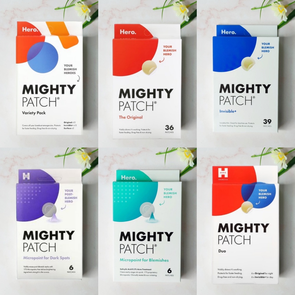 [Hero Cosmetics®] Mighty Patch แผ่นแปะสิว Original, Invisible+, Dark ...