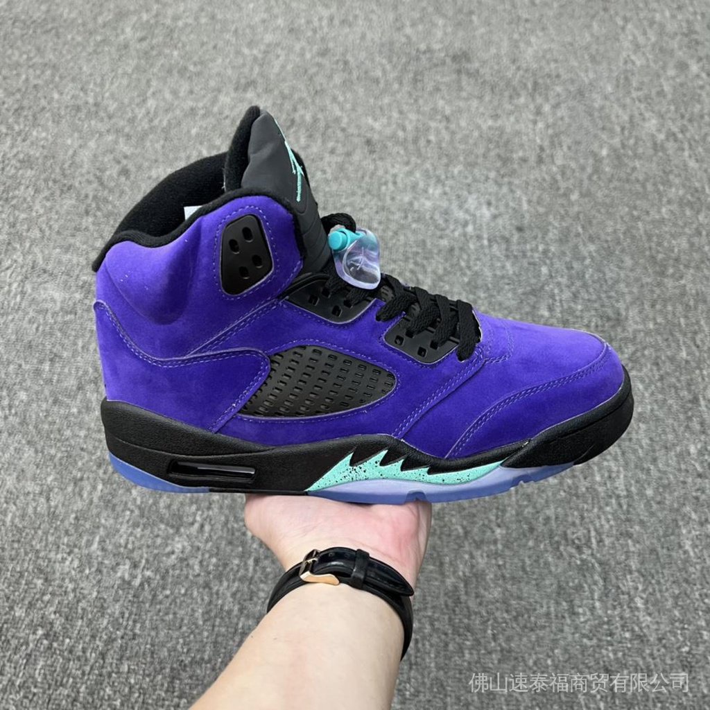 Air Jordan 5 Retro "Alterno Grape" High Reverse Top AJ5 Shoes For Men ...