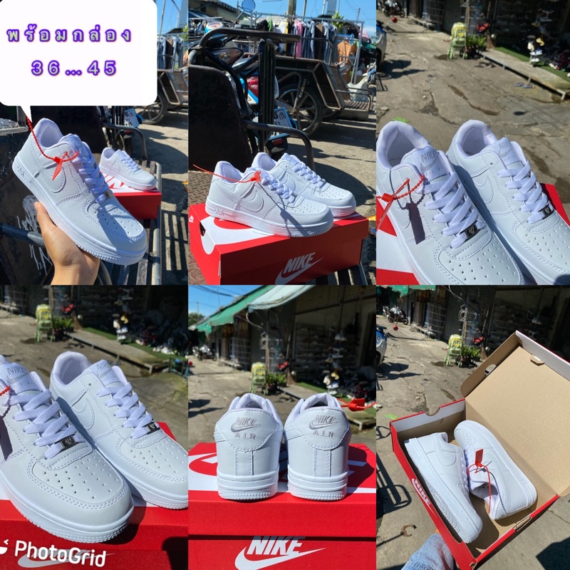 Nike Ari force 1 มี 3 สี่ รองเท้าผ้าใบชาย-หญิง 36..45 ( พร้อมกล่อง ...