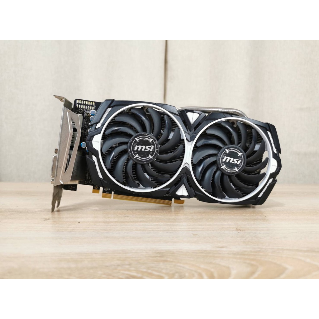 การ์ดจอ(graphic card) MSI ARMOR RADEON RX470 4GB (ต่อไฟเพิ่ม 8 pin X 1 ...