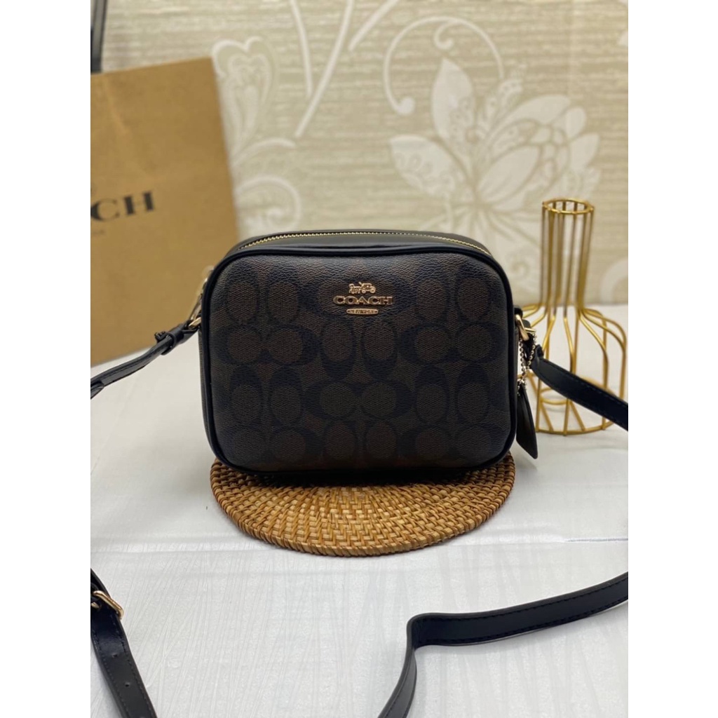 Coach Mini Jamie Camera Bag In Signature Canvas | Shopee Thailand