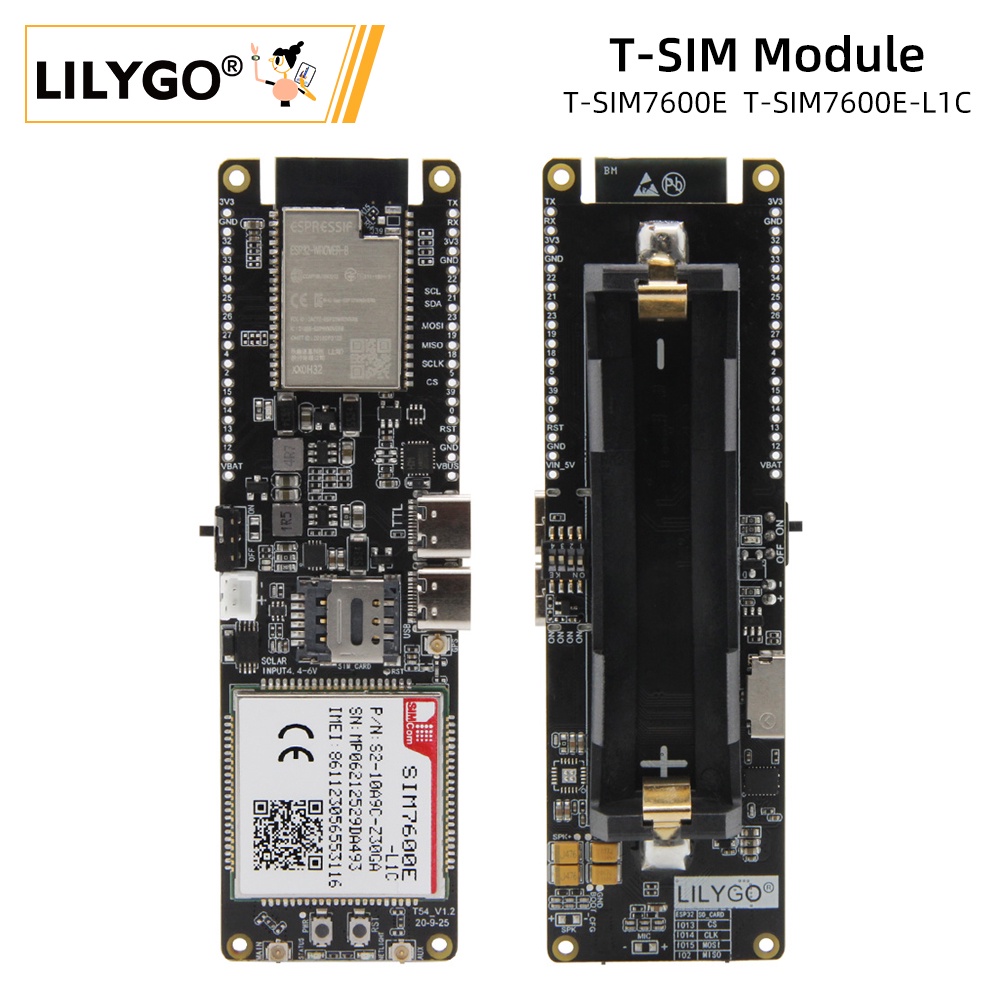 LILYGO® TTGO T-SIM7600E-L1C 4G LTE CAT4 USB Dongle Module ESP32 Chip ...