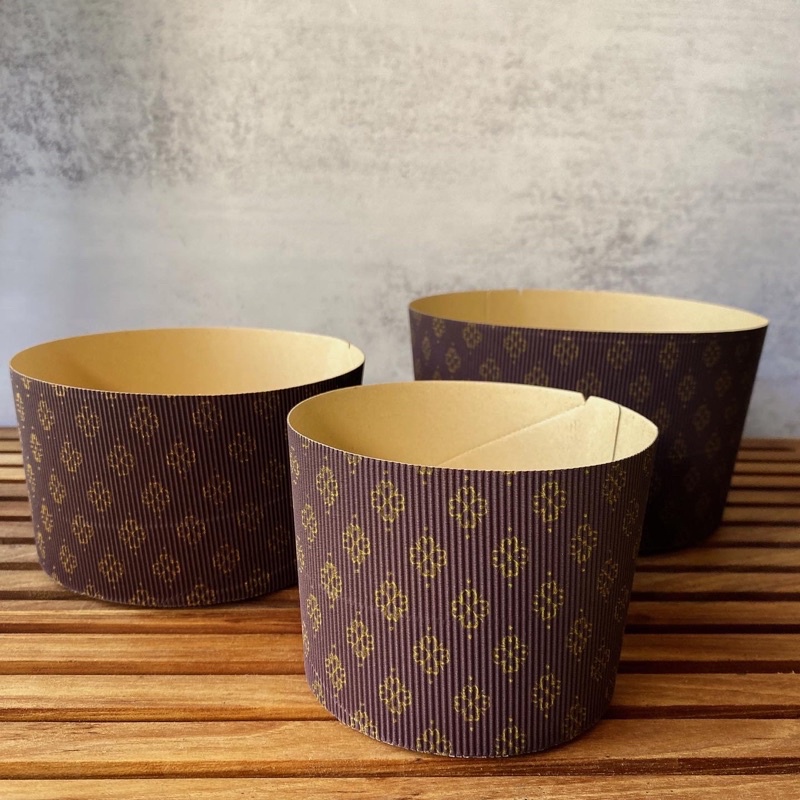 Panettone paper molds กระทงปาเน็ตโตเน แพค10 ชิ้น | Shopee Thailand