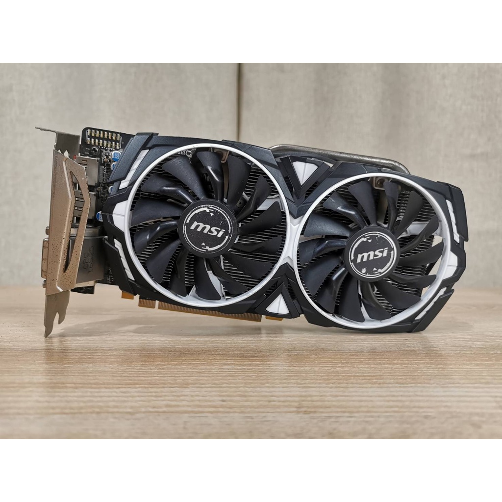 การ์ดจอ(graphic card) MSI ARMOR RADEON RX570 4GB 8GB (ต่อไฟเพิ่ม 8 pin ...