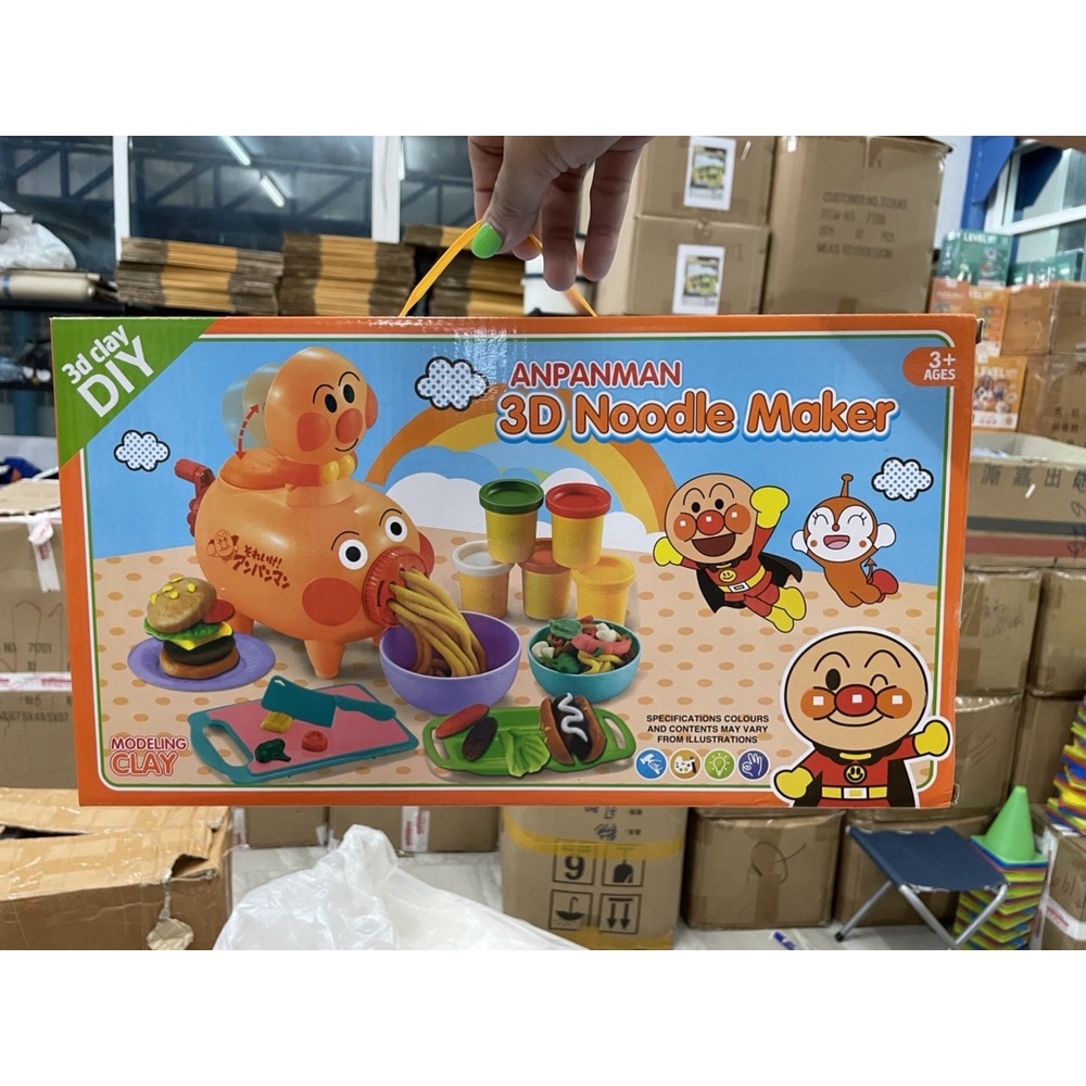 พร้อมส่งในไทย ของเล่นแป้งโดว์ Anpanman 3D Noodle Maker แป้งโดว์พร้อมส่ง ...