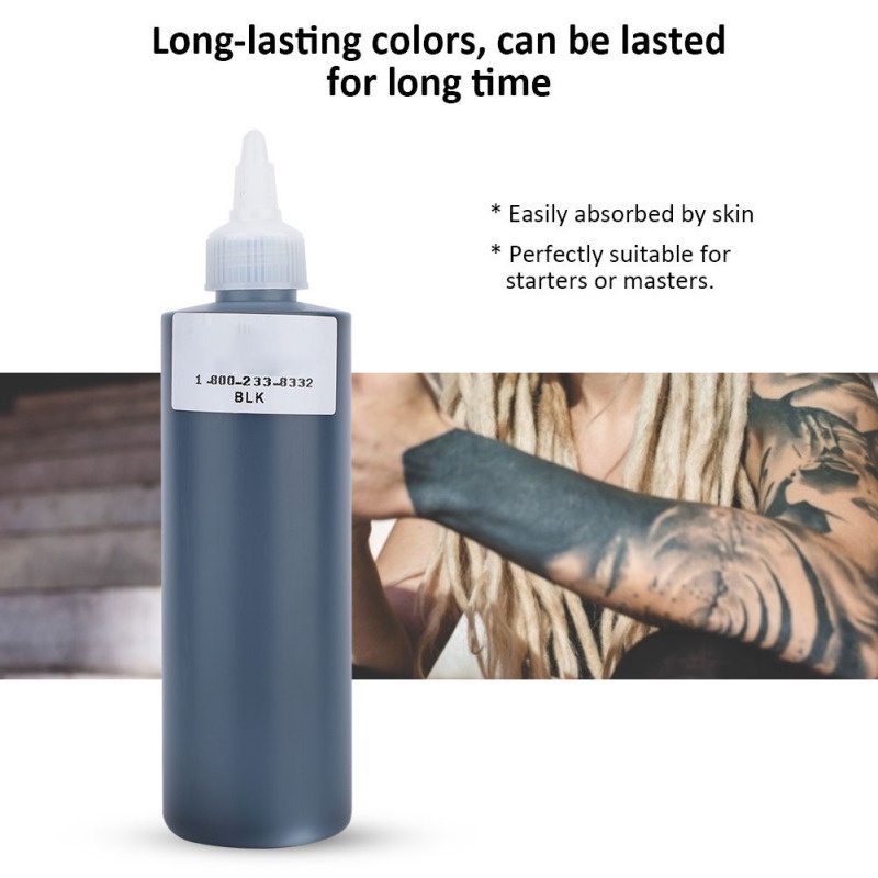 240ml Tattoo Ink Set Body Paint Pigment Semi-Pernament Makeup ...