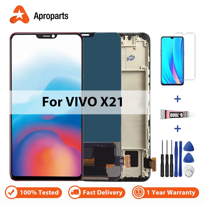 อะไหล่หน้าจอสัมผัสดิจิทัล LCD แบบเปลี่ยน สําหรับ VIVO X21 X21A X21 UD A 1725 | Shopee Thailand