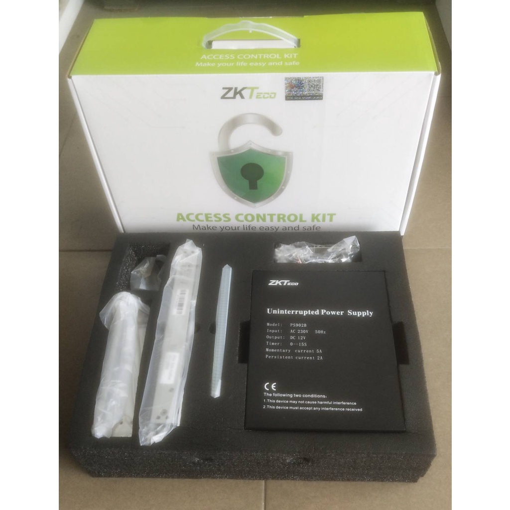 🚛พร้อมส่ง access control kit กลอนแม่เหล็ก 600 ปอนด์/270 กก.ZKteco LZ ภาคจ่ายไฟ สำรองไฟ UPS 12V ...