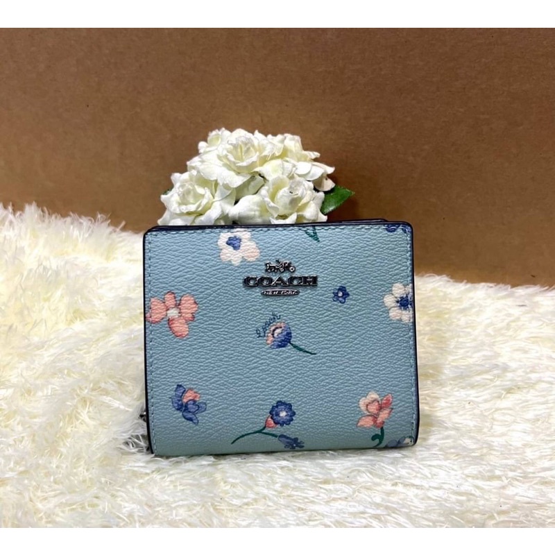 coach c8703 กระเป๋าสตางค์ใบสั้น ตุ้งติ้ง | Shopee Thailand