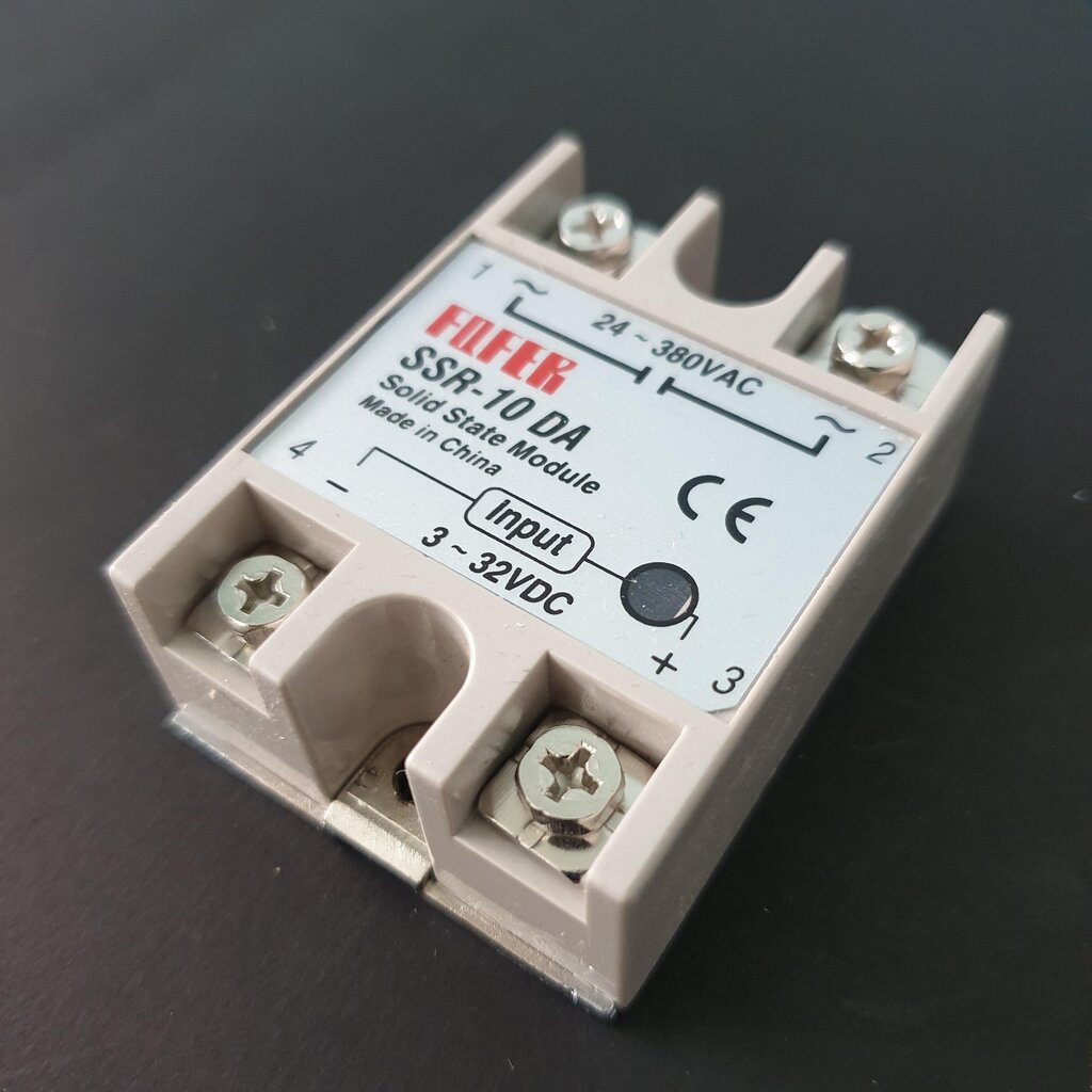โมดูลตัดต่อวงจร โซลิดสเตตรีเลย์ 10A Solid-state Relay SSR-10DA | Shopee ...