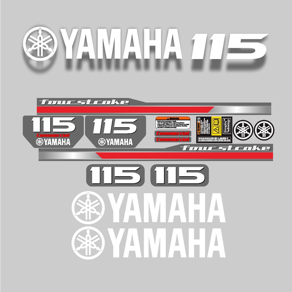 Mesin ใหม่ YAMAHA ENDURO 115 STRIPING STICKER YAMAHA STICKER MACHINE ...