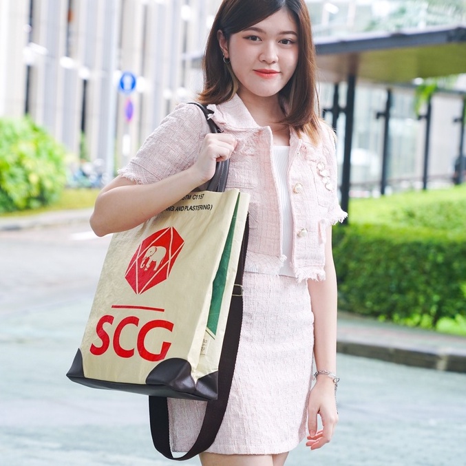 คิดจากถุง - กระเป๋าถุงปูน รักษ์โลก SCG TOTE BAG, BSTB-03 | Shopee Thailand