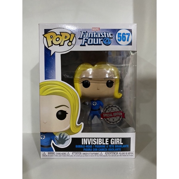 Funko Pop Invisible Girl Marvel Fantastic Four Exclusive 567 | Shopee ...