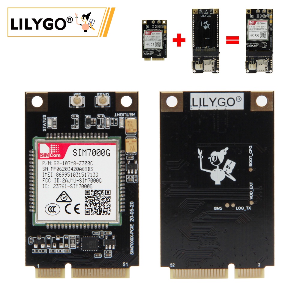 LILYGO® TTGO T-PCIE SIM7000G SIM7000A SIM7000E SIM7000JC Wireless Module ESP32 WIFI Bluetooth ...