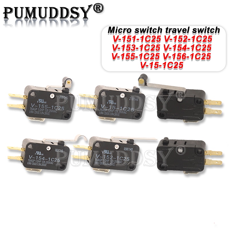 สวิตช์ลิมิตไมโคร V-15-1C25 V-152-1C25 V-153-1C25 V-154-1C25 V-155-1C25 V-156-1C25 10A 250V 1 ...
