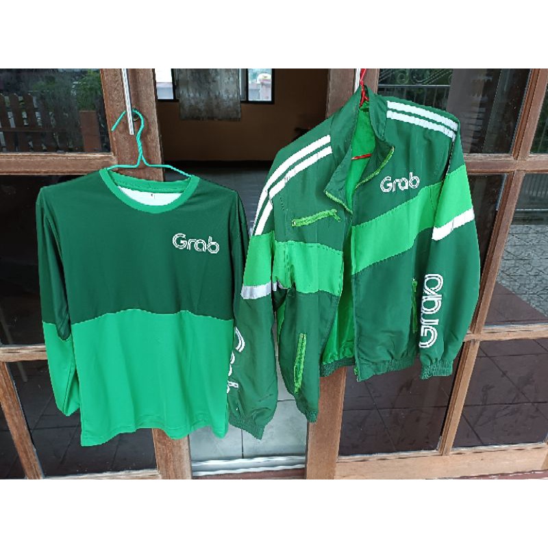 เสื้อแจ๊คเกตgrab+เสื้อแขนยาว | Shopee Thailand