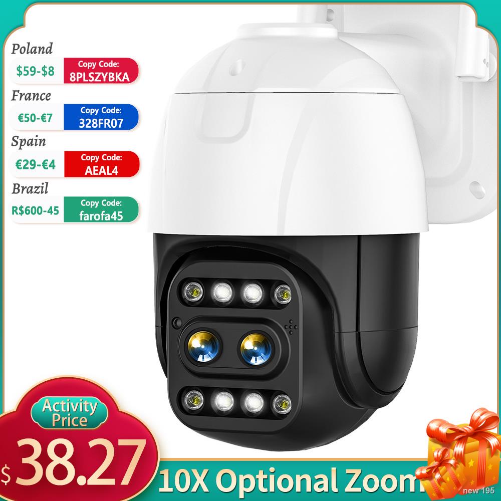 3MP IP Camera WiFi PTZ Security Camera Outdoor 10X Optical Zoom CCTV ...