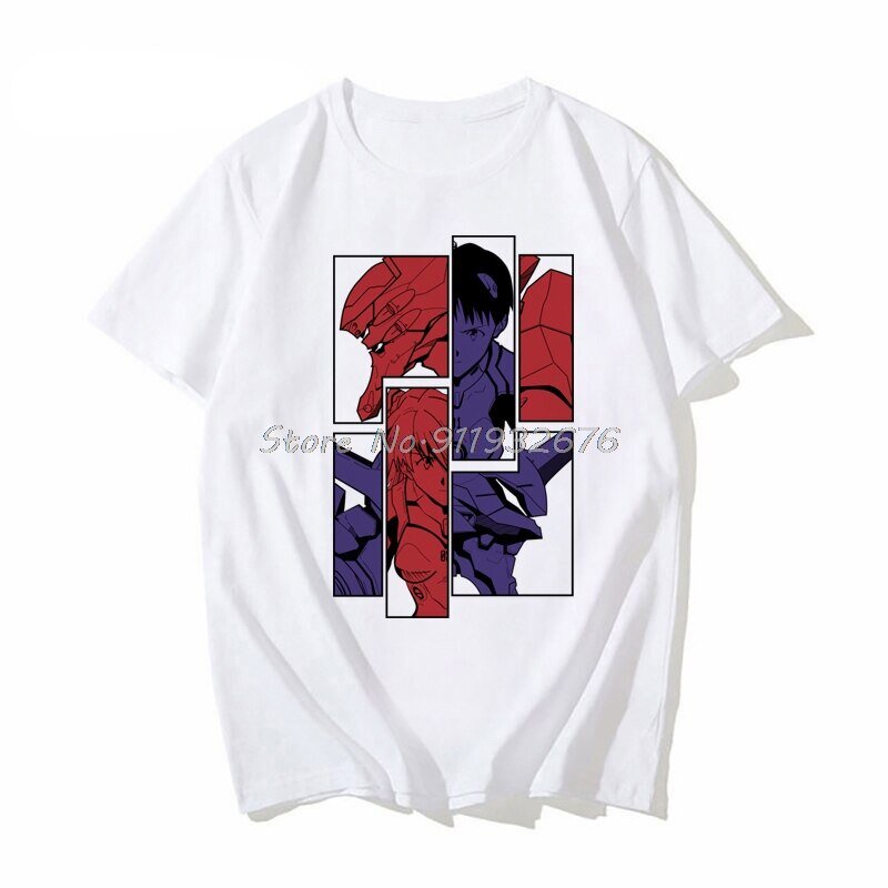 ราคาถูกEvangelion Colors T Shirt Men Teenage Evangelion Unit 01 Nge ...
