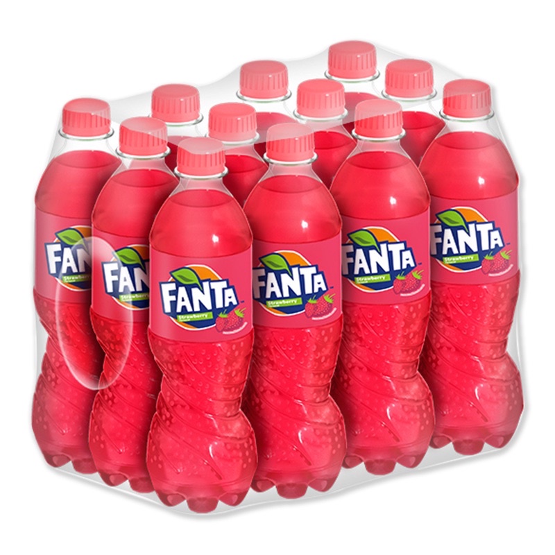 Fanta แฟนต้า น้ำอัดลม กลิ่นสตรอเบอร์รี่ ขนาด 330 มล. x 12 ขวด | Shopee Thailand