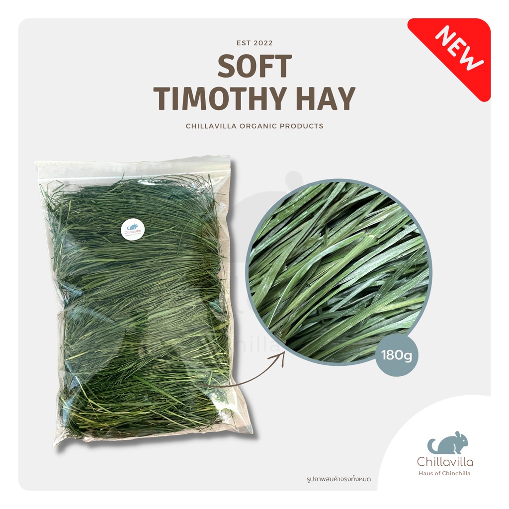 Chillavilla | Soft Timothy Hay หญ้าทิมโมธีก้านใบอ่อน หญ้าทิมคัดยอด ...