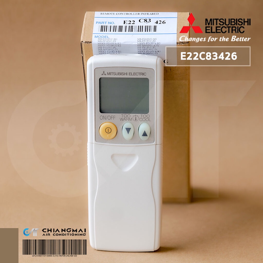 E22C83426 *เลิกผลิต (ให้ใช้ E2261V426) รีโมทแอร์ Mitsubishi Electric ...