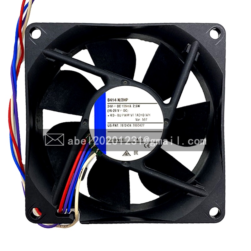ยี่ห้อใหม่ 8414N/2HP 8414 N/2HP 24VDC 2.6W ORIGINAL COOLING FAN 8025 80 ...