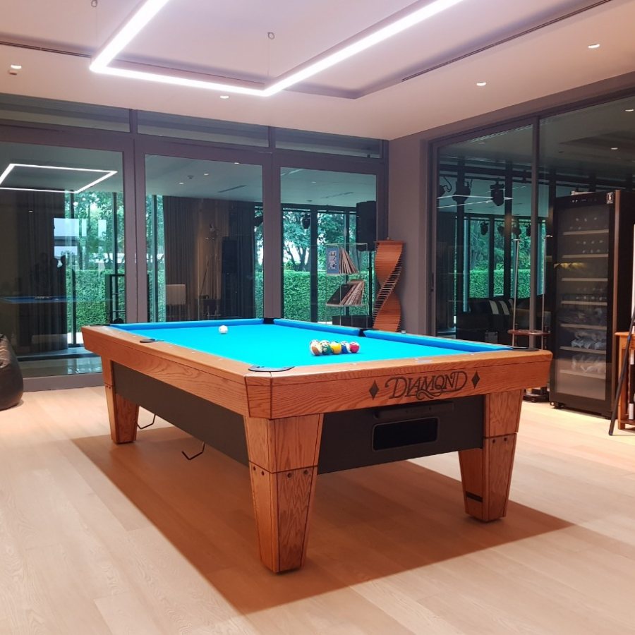 Diamond โต๊ะพูลไดมอน รุ่นโปร-แอม 7 ฟุต Pro-Am Golden Oak 7ft Pool Table ...