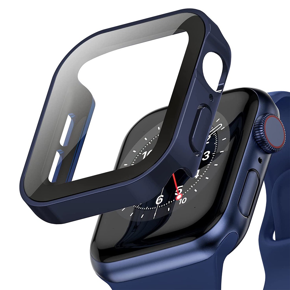 เคสกระจกนิรภัยกันรอยหน้าจอ กันน้ํา สําหรับ iwatch case 44 มม. 45 มม. ...