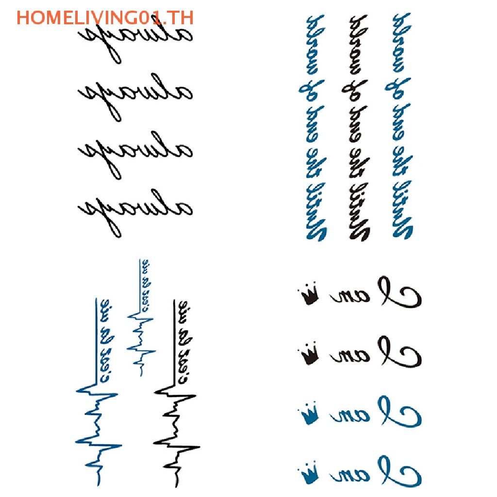 ONEHOME Letter Temporary Tattoo Small Word Arm Thigh Tattoos Sticker ...