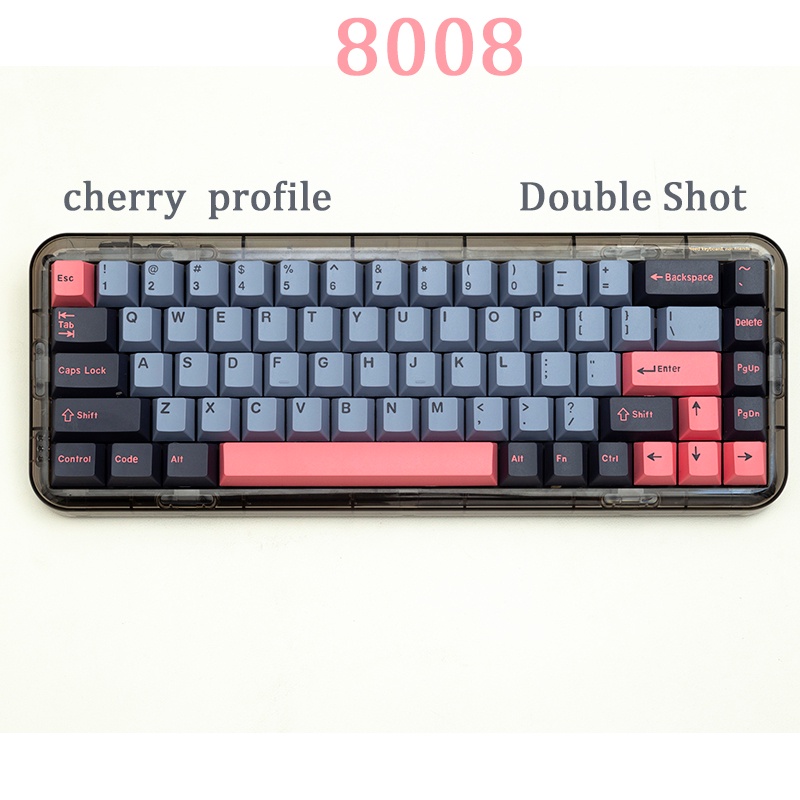 [173keys】8008 Red keycaps Double shot Cherry profile PBT material ...