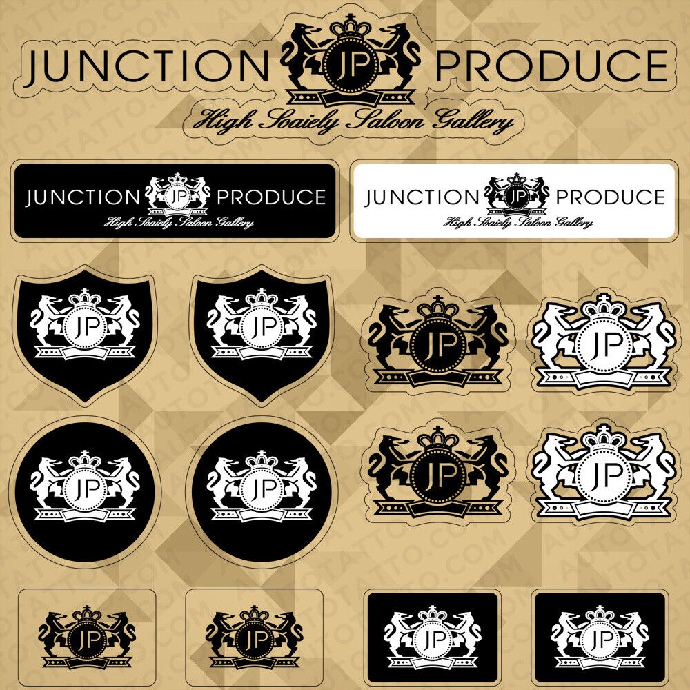 Junction Produce JP Luxury VIP สติกเกอร์ไวนิล ลายโลโก้ สําหรับติดตกแต่ง ...